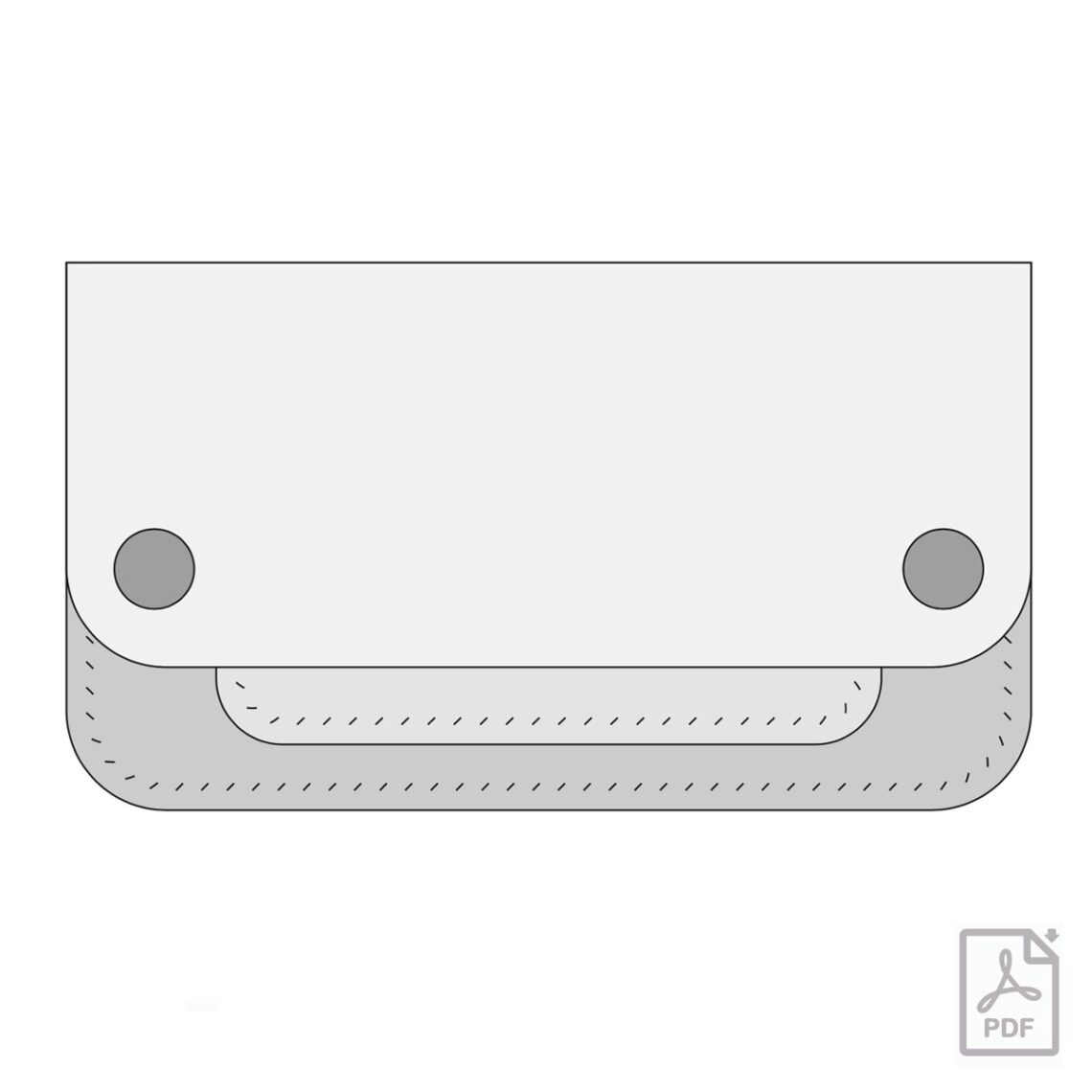 DIY Mid Trucker Wallet Pattern - www.leathercraft.nordicedc.com