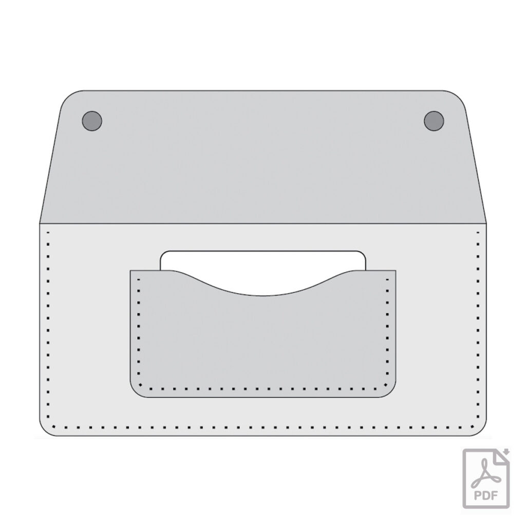 DIY Minimalist Trucker Wallet Pattern - www.leathercraft.nordicedc.com