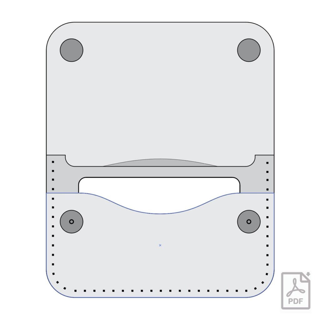 DIY Short Trucker Wallet Pattern - www.leathercraft.nordicedc.com